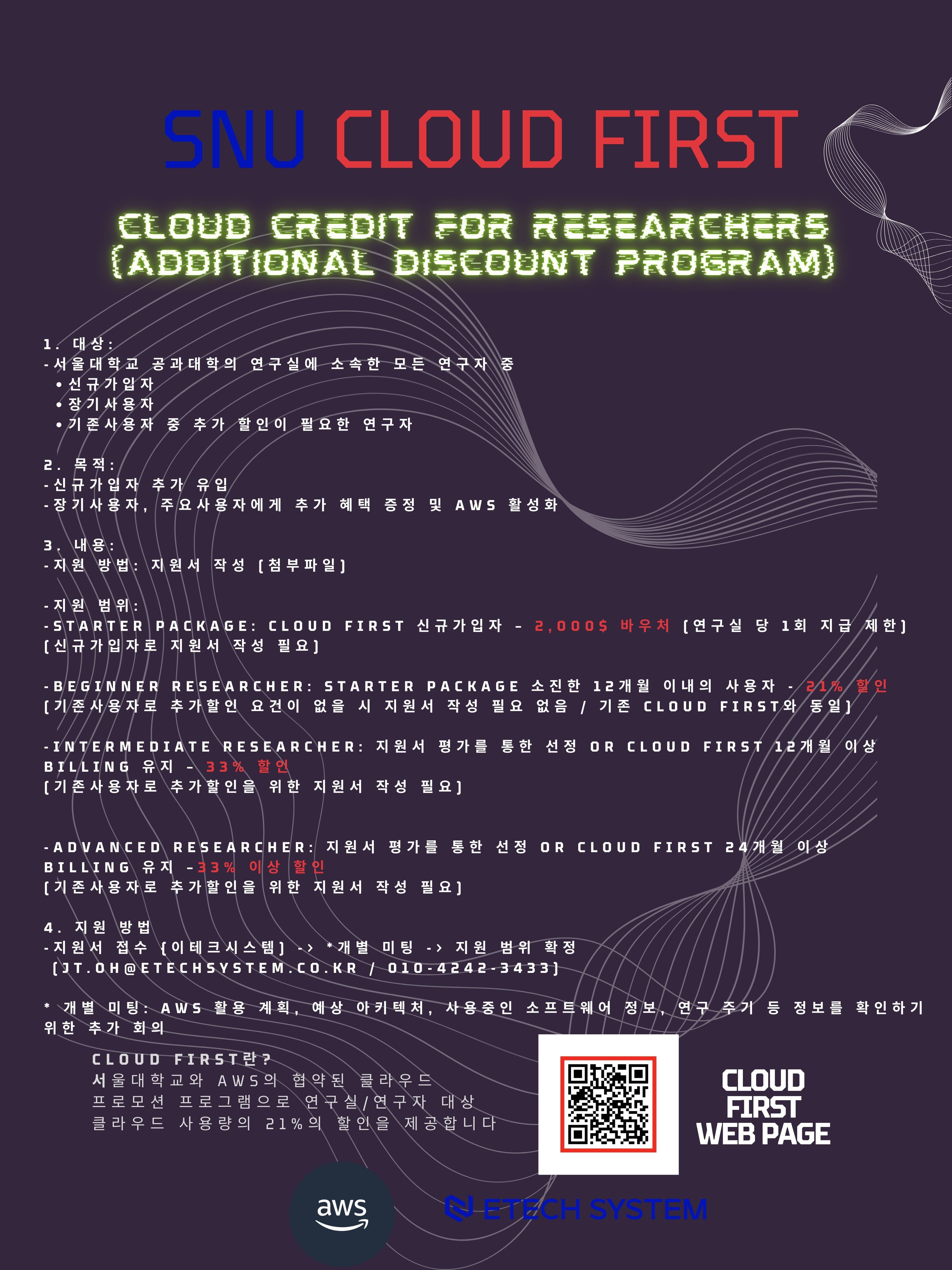 [SNU CLOUD FIRST] AWS 클라우드 프로모션 프로그램